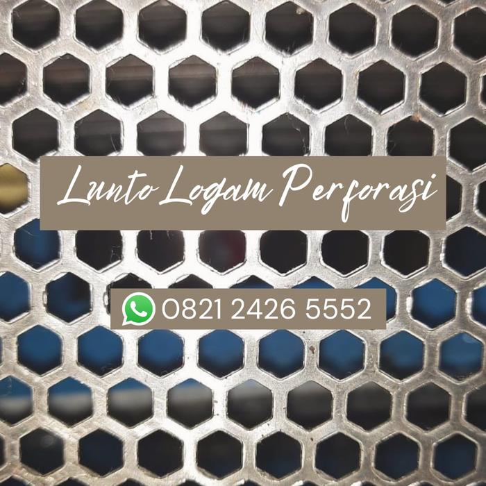 Jual Plat Lubang HEXAGONAL Besi 1 mm 1.2 x 2.4 Mtr Lubang 6 Mm ...