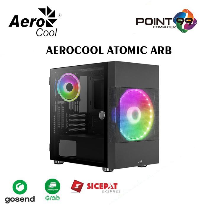 Jual AEROCOOL ATOMIC ARGB MINI TOWER MATX 20CM+12CM FAN ARGB - Kota Bandung - POINT99 COMPUTER ...