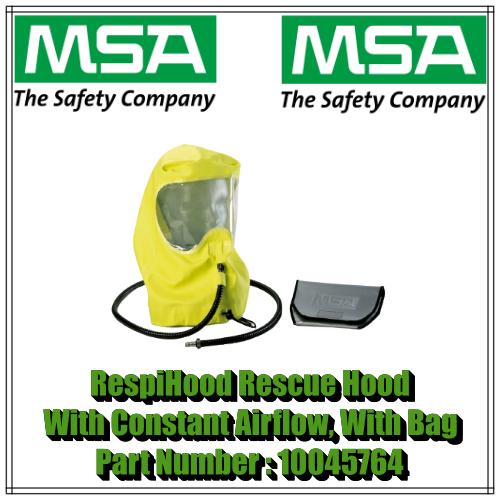 Jual MSA RespiHood 10045764 Rescue Hood With Constant Airflow, With Bag ...