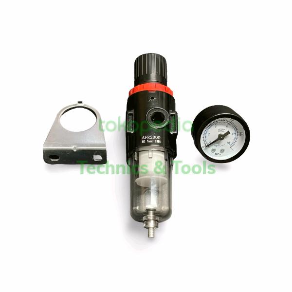 Jual AIR FILTER REGULATOR PNEUMATIC AIR TAC AFR-2000 SINGLE 1/4 INCH 10 ...