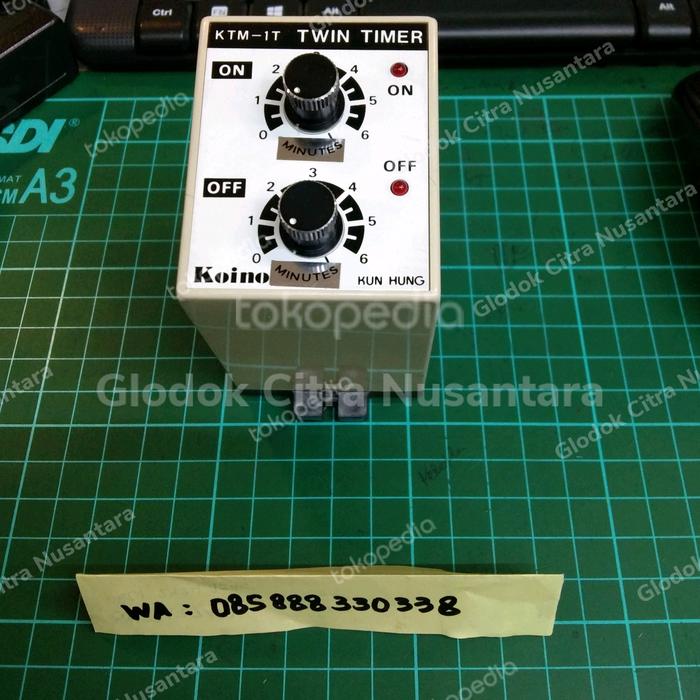 Jual Koino IC. Twin Timer KTM-1T 6M INPUT VOLT: AC220V 2.5A DC24V 3A ...