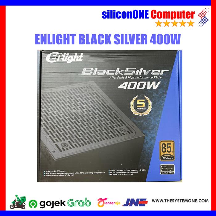 Jual Enlight Powersupply 400W 400 400Watt 80+ Black Silver - Kota ...