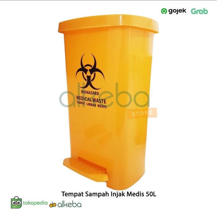 Jual Tempat Sampah Limbah Medis Injak Pedal Medical Waste 50 Liter ...