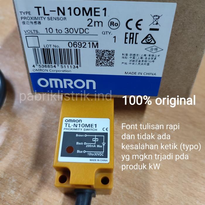 Jual Proximity sensor TL - N10ME1 Omron original - Jakarta Utara - pabriklistrik.Ind | Tokopedia