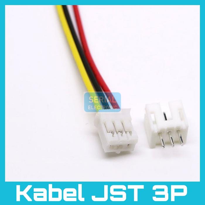 Jual KABEL JST CONNECTOR XH 2.54 3P CABLE 20CM DUPONT TERMINAL ADAPTER 1SET - Jakarta Timur ...