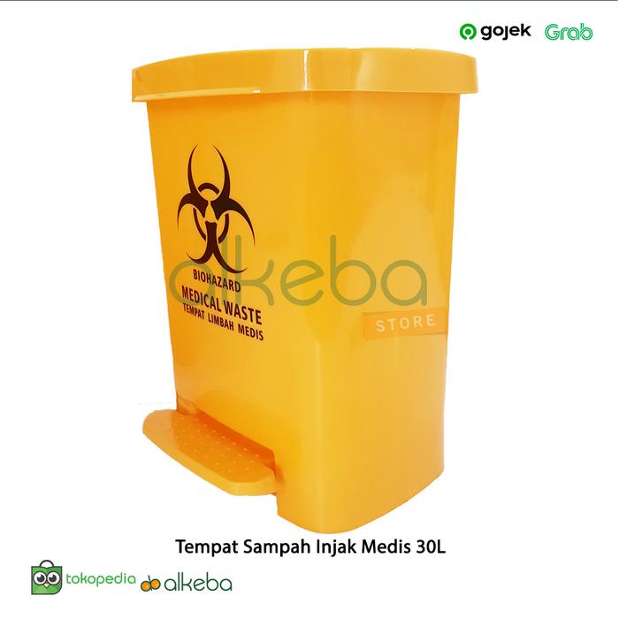 Jual Tempat Sampah Limbah Medis Injak Pedal Medical Waste 30 Liter ...