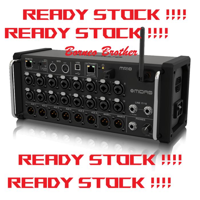 Jual Midas MR18 MR 18 MR-18 Original Mixer Digital Rackmount 18 Input ...