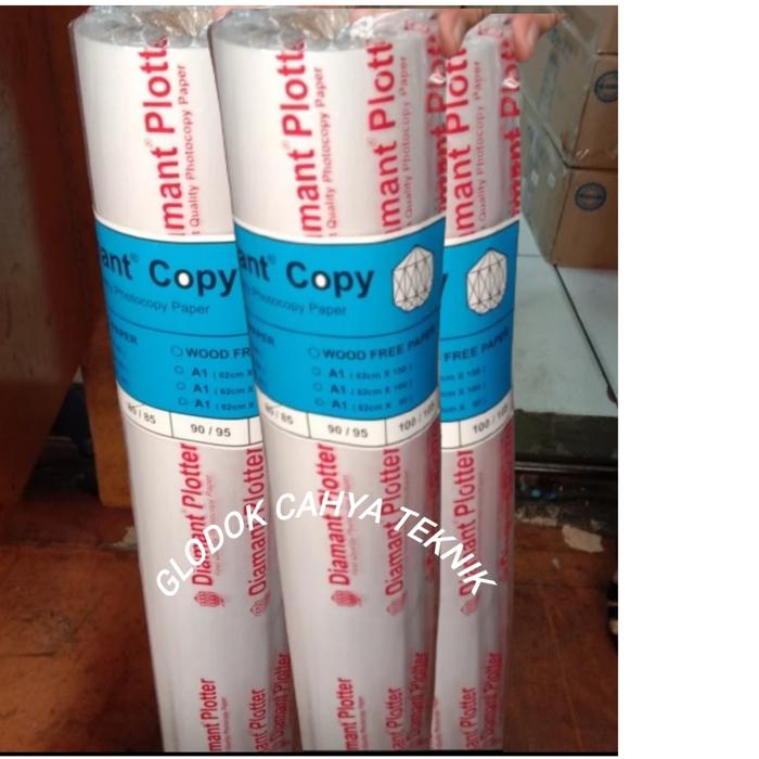 Jual Diamant Plotter Kertas Kalkir 80gsm-A1- 62cm x 50 meter - Jakarta ...