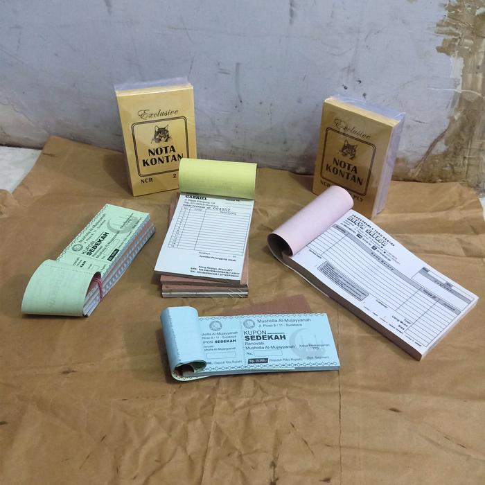 Jual Cetak Nota / Bon / Form Custom 2 ply 2 warna Ukuran Folio - Kota ...