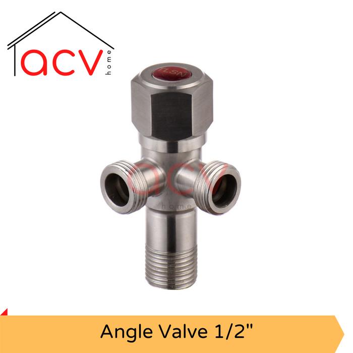 Jual Stop Kran / Keran Cabang T 1/2" Stainless Double Angle Valve - Kab. Tangerang - ACV Home ...