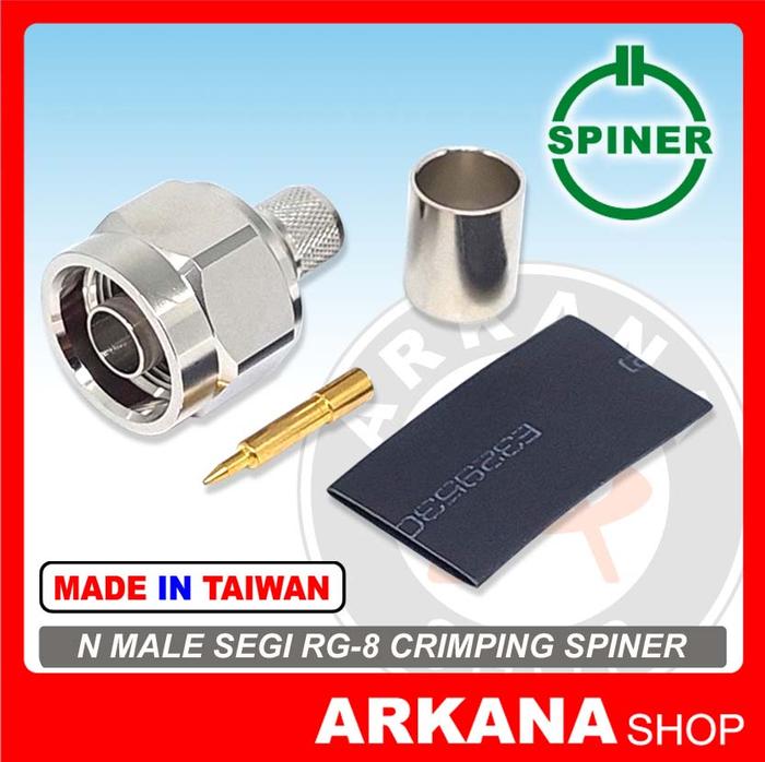 Jual KONEKTOR N MALE SEGI TO RG8 CRIMPING SPINER - Jakarta Barat - Arkana shop online | Tokopedia