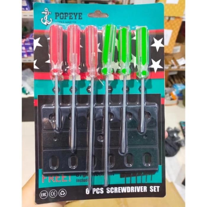 Jual OBENG SET 10 PCS SCREDRIVER PLUS MINUS - Obeng 6 Pcs - Jakarta ...
