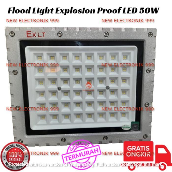Jual Lampu Sorot YAMING Flood Light Explosion Proof LED 50W 6000K PUTIH ...