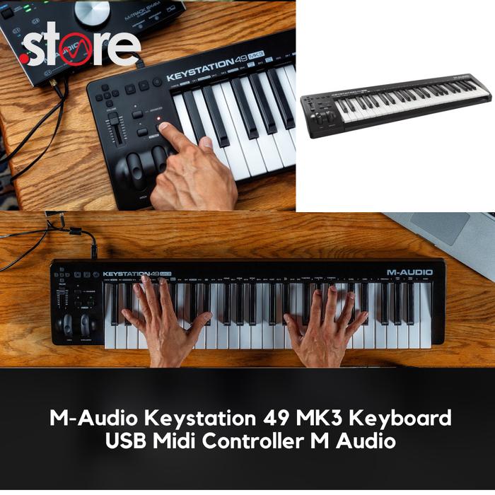 Jual M-Audio Keystation 49 MK3 Keyboard USB Midi Controller M Audio ...