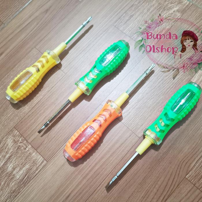 Jual Obeng Tespen Listrik 500V 2 Way | Obeng Test Pen Listrik 100-500 V ...