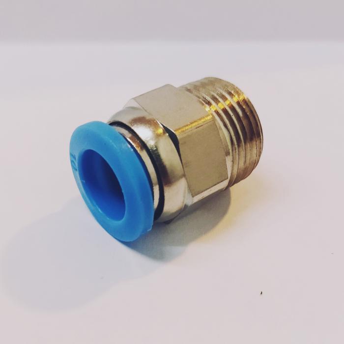 Jual FITTING LURUS PNEUMATIC UNTUK SELANG 8MM DRAT 1/4 INCH TYPE PC 8 ...