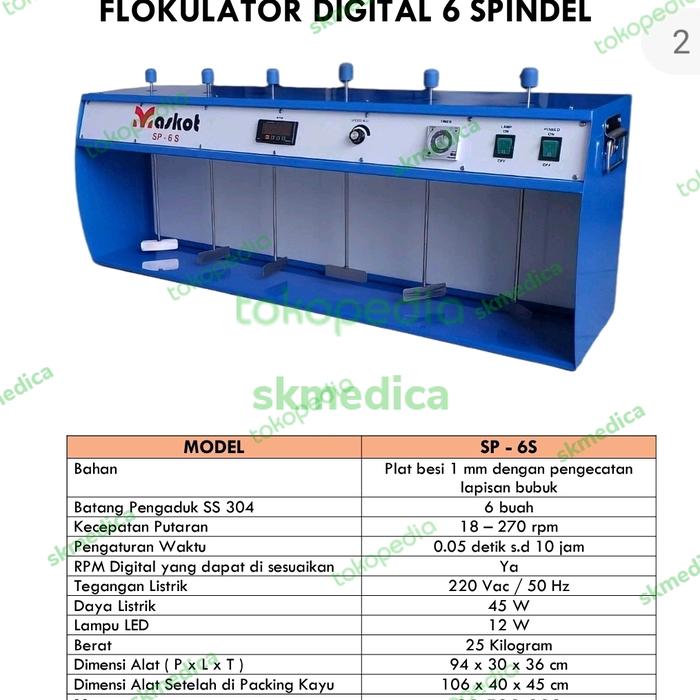 Jual digital flokulator I jar test I 6 spindle - Jakarta Utara ...