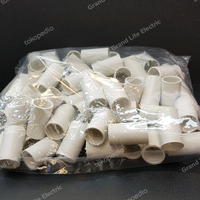 Jual sok/sock pipa PVC conduit polos 20mm isi 100pcs - pack - Jakarta ...