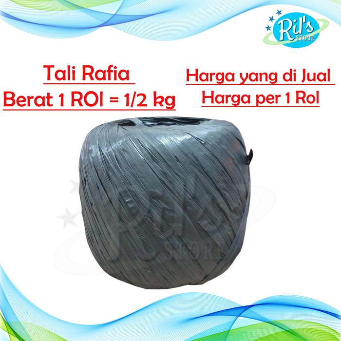 Jual Tali Rafia Gulungan 1/2 kg / Untuk Ikat Barang / Tali Plastik ...
