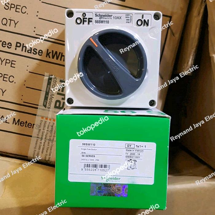 Jual schneider 56SW110 single pole switch 56 series 10Amper - Jakarta ...