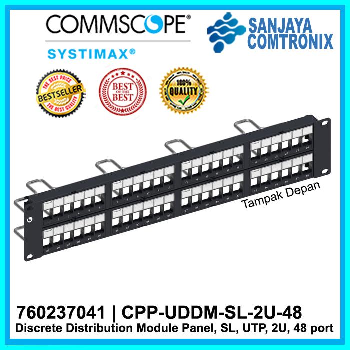 Jual AMP COMMSCOPE 760237041 Discrete Blank Patch Panel 48 port ...