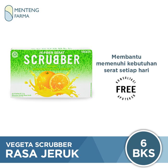Jual Vegeta Scrubber Rasa Jeruk 6 Sachet - Minuman Kaya Serat Alami ...