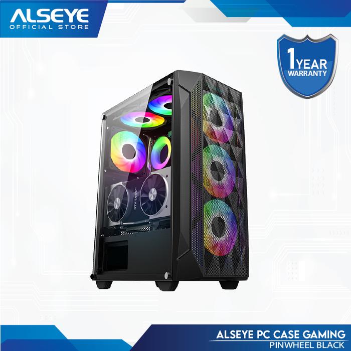 Jual Alseye Casing PC Gaming Pinwheel - Black - Jakarta Pusat - Alseye ...