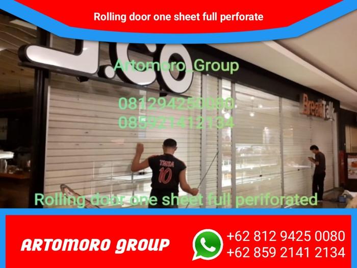 Jual Rollingdoor One Sheet full perforate - Kab. Tangerang - ARTOMORO_GROUP | Tokopedia