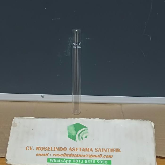 Jual tabung reaksi. test tube 16 x 150 mm. without rim. PYREX - Kab ...