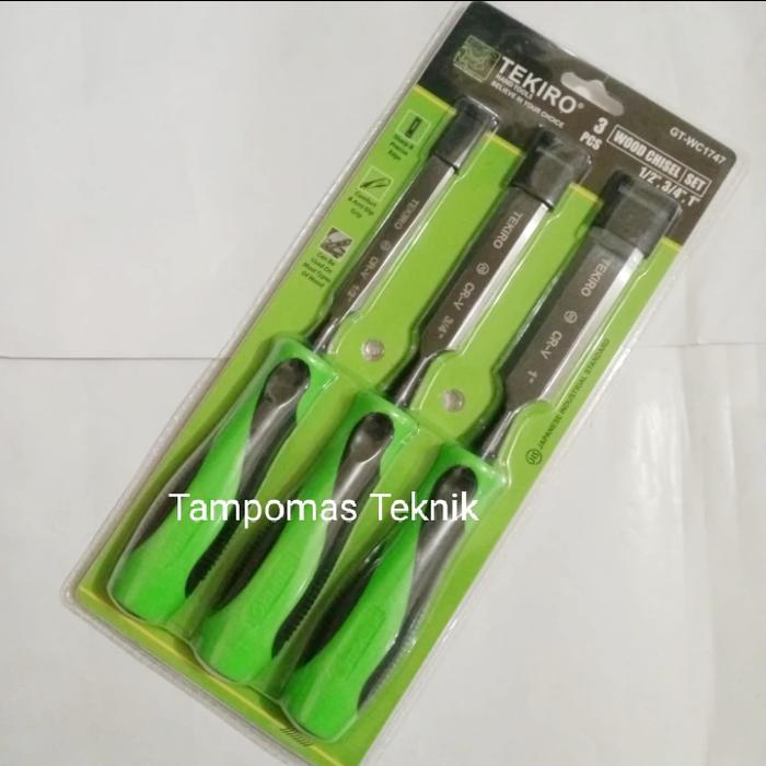 Jual Pahat Kayu Set Tekiro 3pcs Wood Chisel Set 1/2, 3/4, 1 inch - Kab ...