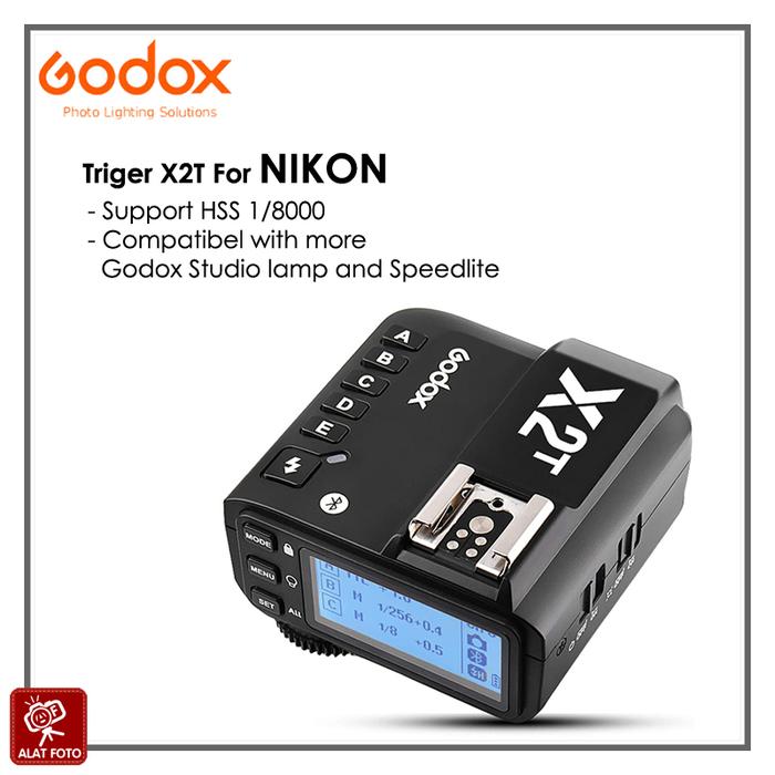 Jual Trigger Godox X2T For NIKON Wireless Trigger TTL HSS Transmitter ...