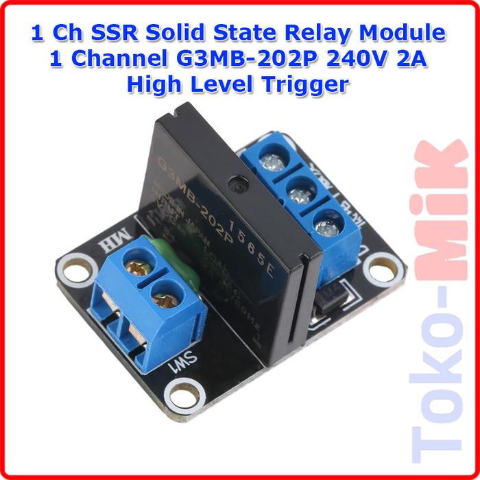 Jual 1 CHANNEL 1 CH SOLID STATE RELAY MODULE OMRON SSR G3MB-202P 240V ...