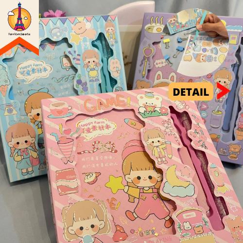 Jual Paket Sticker SZ-57 Alat Potong Pinset Capit Lengkap Lucu Model ...