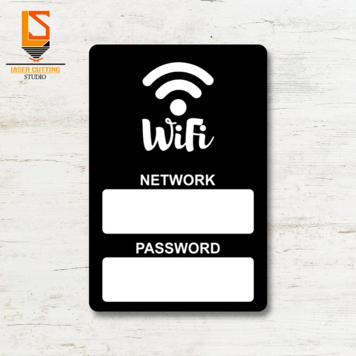 Jual Papan Akrilik WiFi Sign Board Tulis Password - Kota Bandung ...