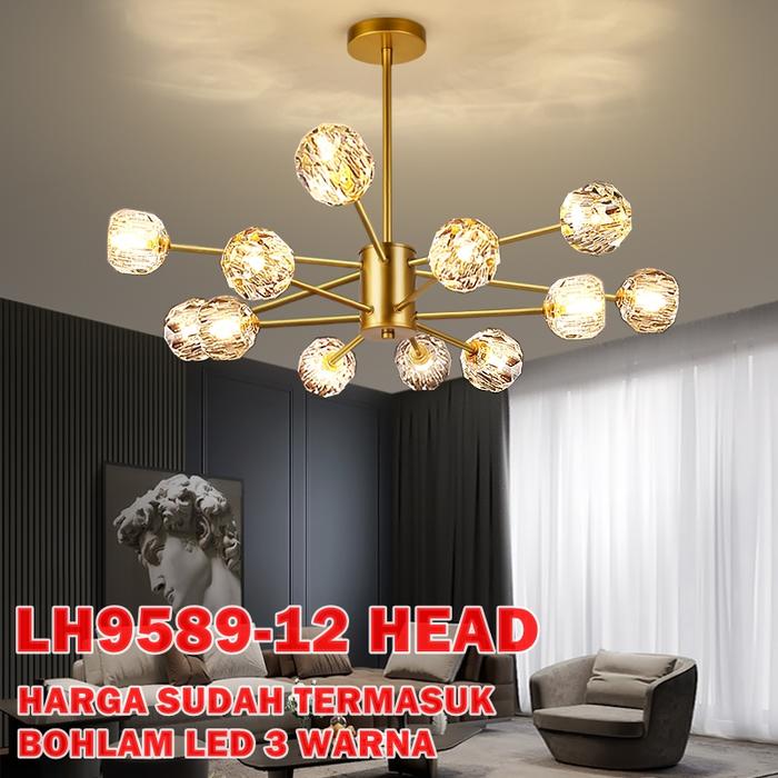 Promo LAMPU HIAS GANTUNG MODERN MINIMALIS RETRO LED 3 WARNA Type LH9589 ...