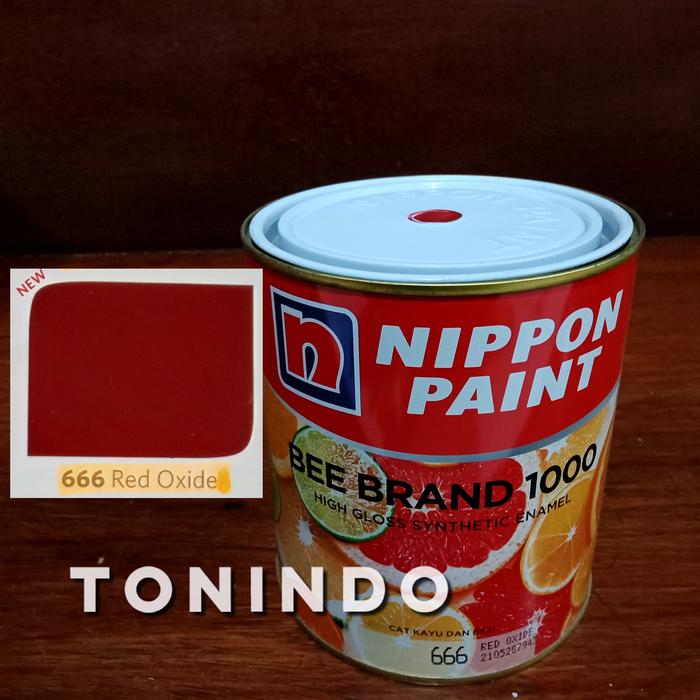 Jual Cat Kayu & Besi Bee Brand 1000 Varian Warna Merah dan Pink (0,9lt ...