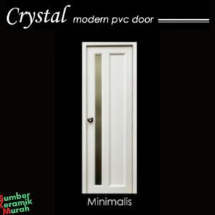 Jual PINTU CRYSTAL UKURAN 80X200 PVC TEBAL CUSTOM KAMAR MANDI WC KACA ...