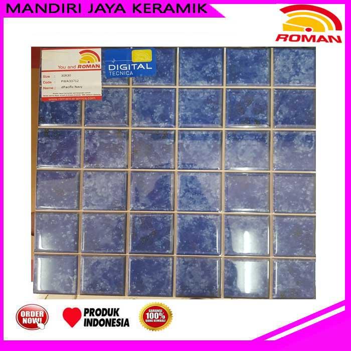 Jual Roman PreCut PWA33712 dPacific Navy 30x30 Kw 1 - Kota Bekasi ...