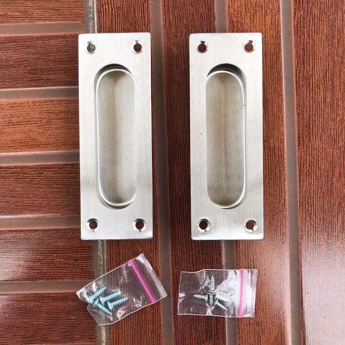 Jual TARIKAN HANDLE PINTU GESER KOTAK SILVER / TARIKAN SLIDING TANAM ...
