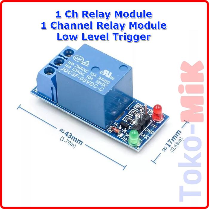 Jual PCB 1 CHANNEL RELAY MODULE MODUL 1 KANAL Modul Relay Low Level ...