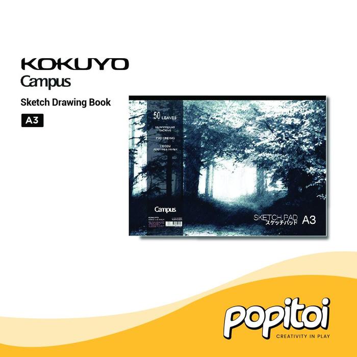 Jual Kokuyo Campus Sketch Drawing Book Buku Gambar Sketsa A4 A3 Tebal ...