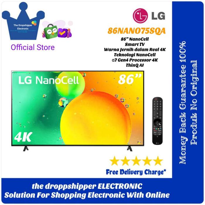 Jual LED TV LG 86NANO75SQA UHD SMART TV NANO CELL LG 86 INCH 86 NANO 75 ...