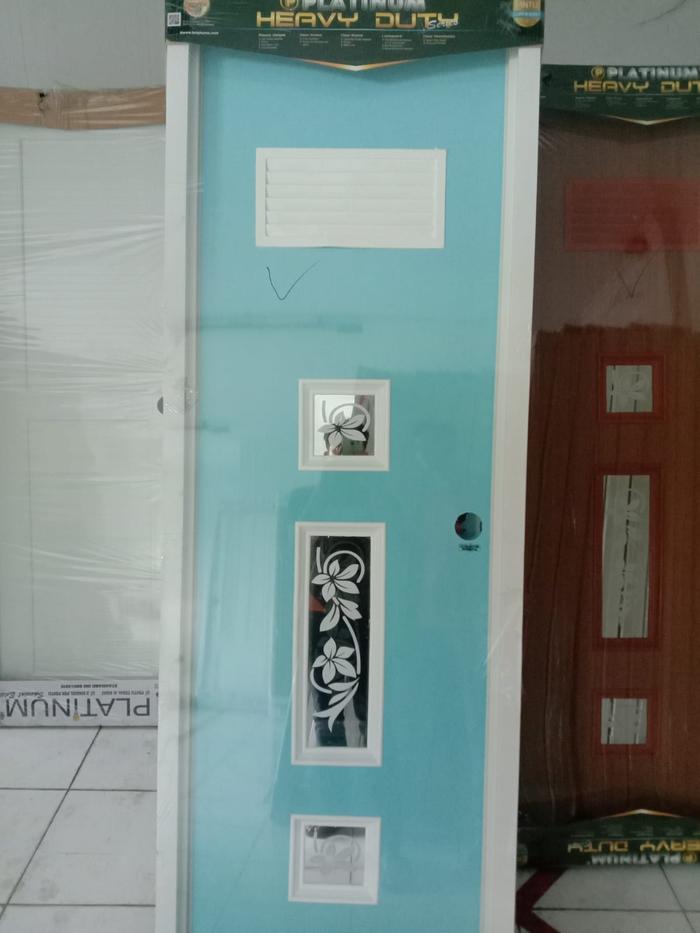 Jual PINTU PLATINUM HEAVY DUTY MINIMALIS KPK + ENGSEL + KUNCI - cream ...