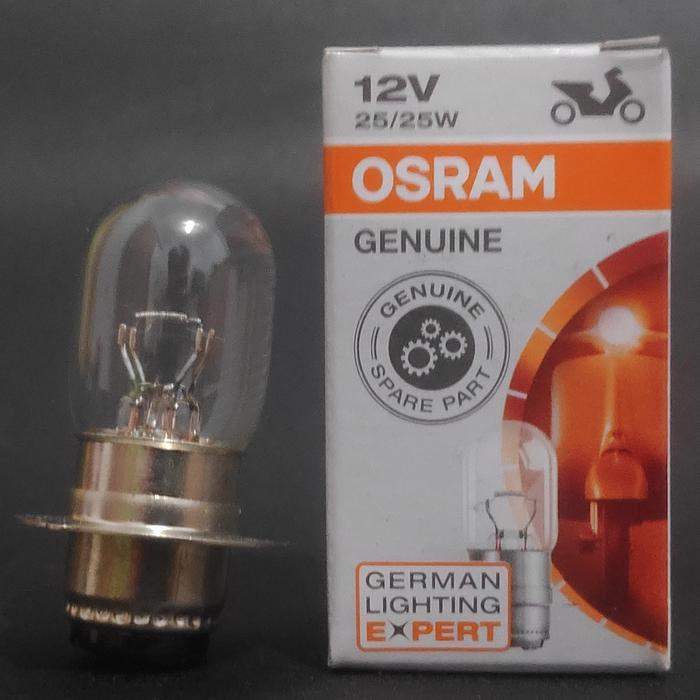 Jual Bohlam Lampu Depan Motor Osram K1 12V 25W Bebek Matic Asli ...
