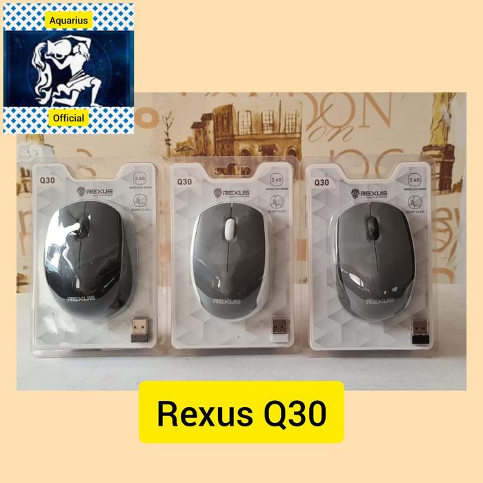 Jual Rexus Q20 Mouse Wireless Office Silent Click - Q30WHITEGREY ...