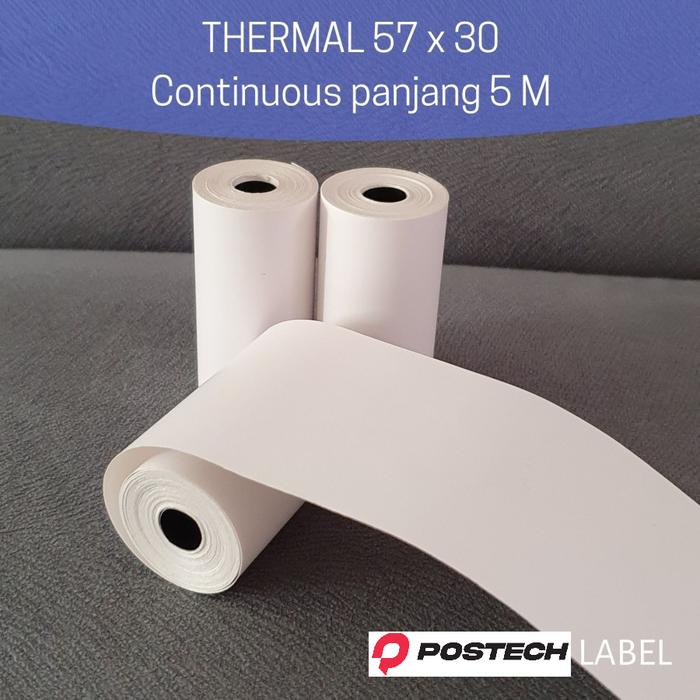 Jual STICKER LABEL THERMAL 58 X 30MM PRINTER BLUETOOTH VSC POSTECH ...