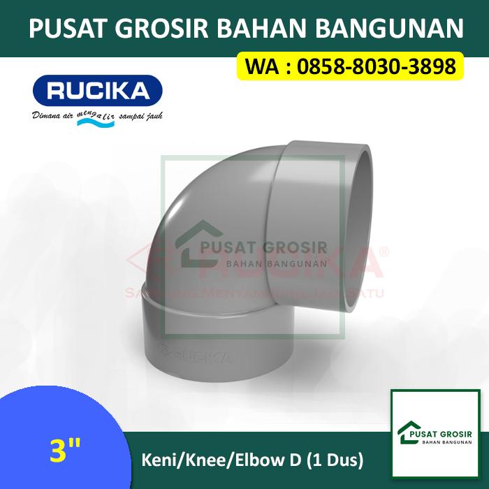 Jual Fitting Rucika Keni/Knee 3" D Elbow/Knee/Keni 3inch D (1 dus) - Jakarta Utara - Pusat ...