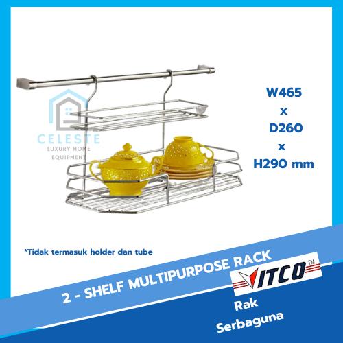 Jual VITCO 2-Shelf Multipurpose Rack / Rak dapur dua tingkat serbaguna ...
