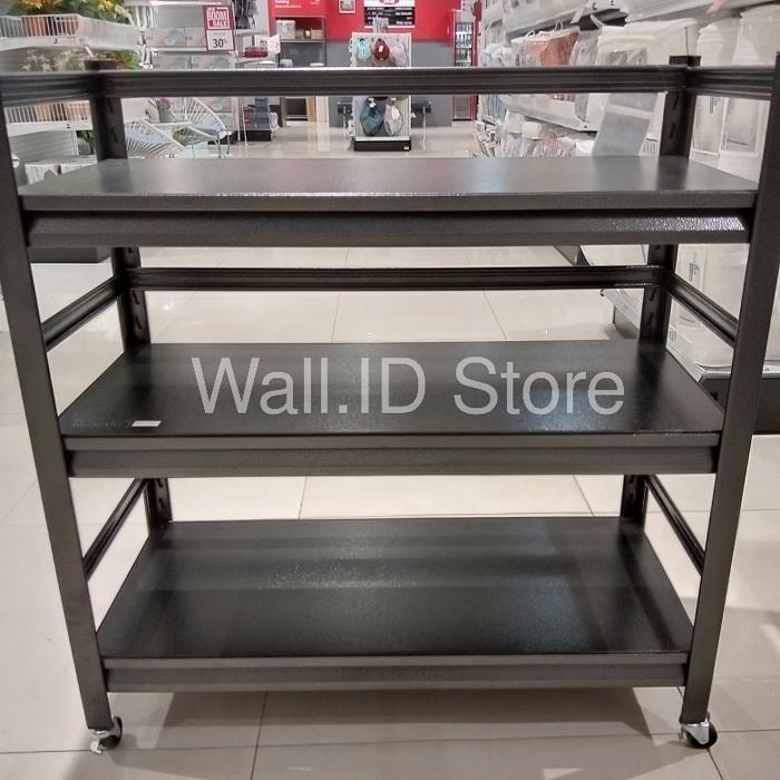 Jual Rak Besi 3 Tingkat Dengan Roda Hitam - Krisbow Original 100% - Kab ...