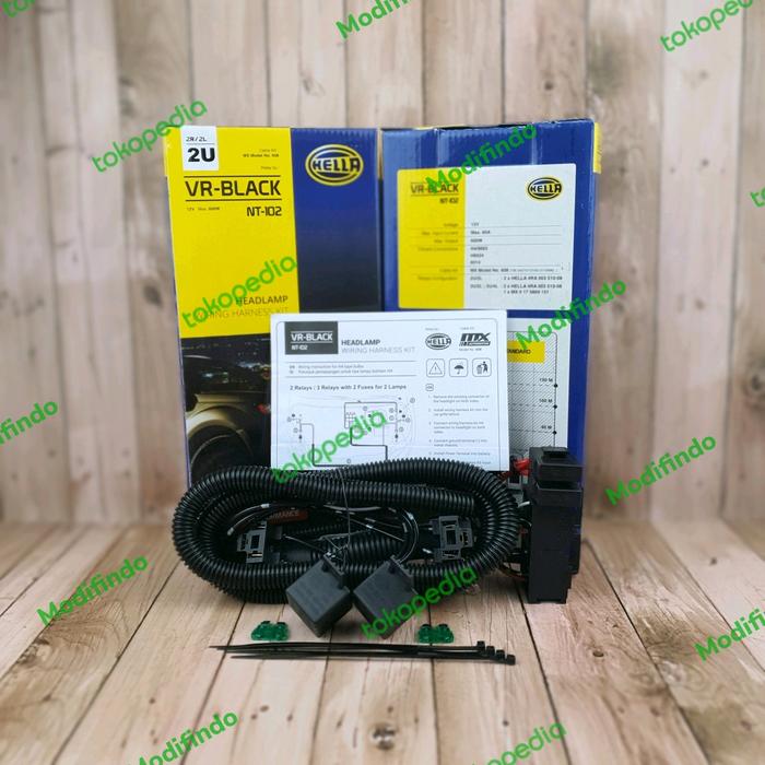 Jual KABEL RELAY SET HELLA LAMPU DEPAN HEADLAMP H4 MOBIL 2 RELAY ...